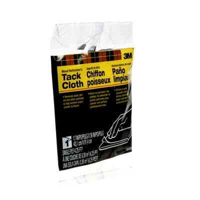 3M™ Wood Refinisher's Tack Cloth 10132NA, Single-ply 4.25 sq ft (0.39 ...
