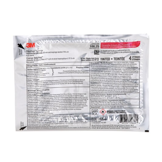 3M™ SoluPrep™ Sponge (2% w/v chlorhexidine gluconate and 70% v/v ...