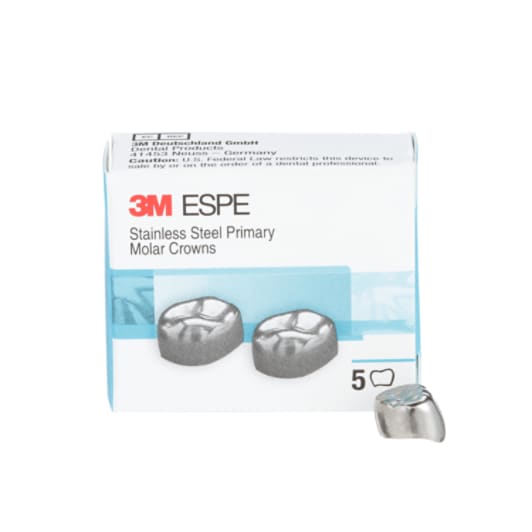 3M™ ESPE™ Stainless Steel First Primary Molar Replacement Crown, D-LL-5 ...