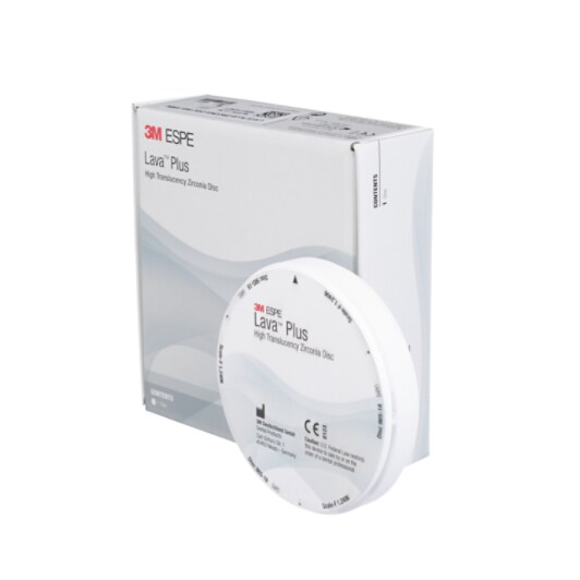3M™ ESPE™ Lava™ Plus High Translucency Zirconia Disc, 69272, 98S x 18 ...