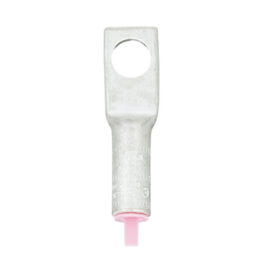 3M™ Scotchlok™ Aluminum One Hole Lug, 40025, up to 35 kV, 2 AWG, pink ...