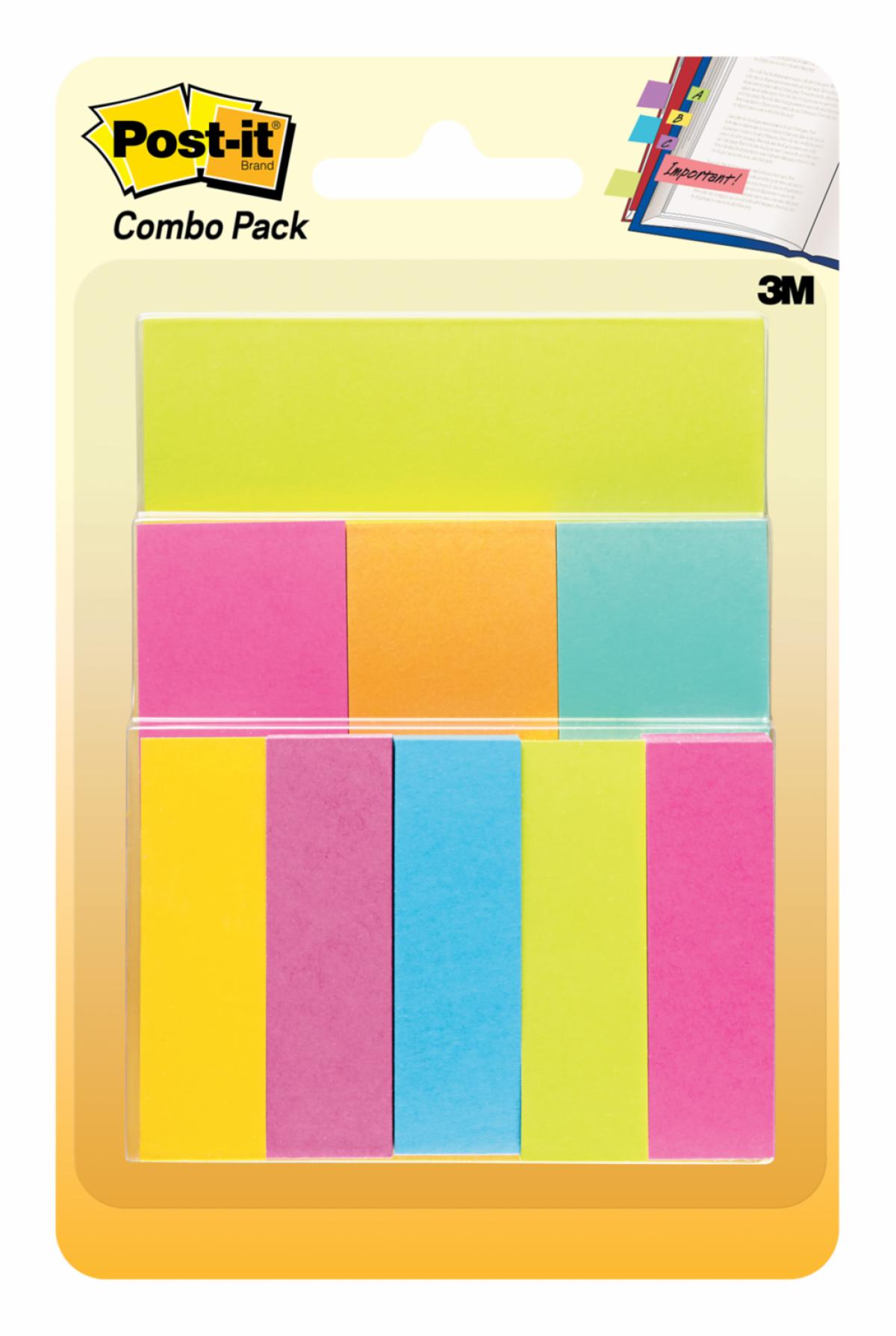 Post-it® Notes and Pagemarkers, Assorted Sizes & Colours, 670-Combo | 3M