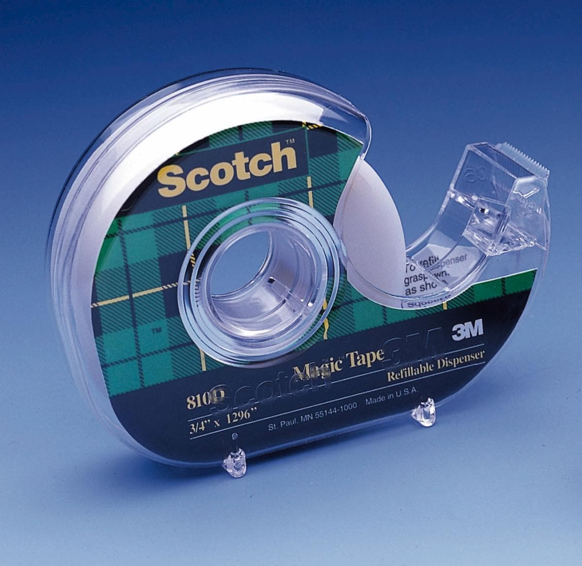 Scotch® Magic™ Tape in Refillable Dispenser 810D, 3/4%22 x 36 yd | 3M ...
