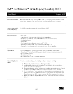 3M™ Scotchkote™ Liquid Epoxy Coating 323+ 900ml Application Cartridge ...