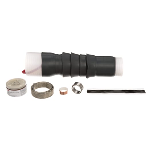 3M™ Cold Shrink QT-III Outdoor 4 Skirt Termination Kit, 7696-S-4, shielded cable, 5-25/28 kV, 1. ...