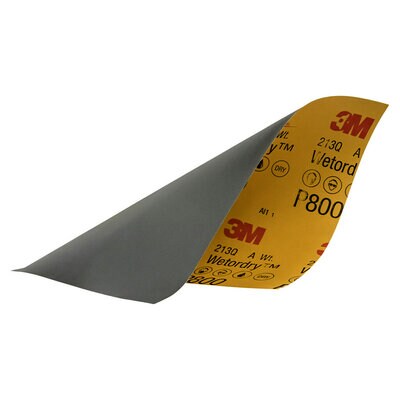3M™ Wetordry™ Sandpaper, 32035C, 800 grit, 9 in x 11 in (22.86 cm x 27. ...