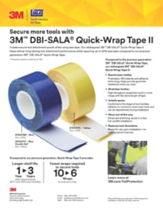 3M™ DBI-SALA® Quick Wrap Tape II 1500175, Yellow, 1%22x 108%22 | 3M ...