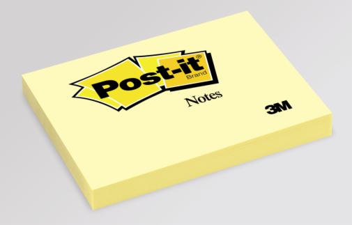 Post-it® Notes 657-1CY, Canary Yellow, 76 mm x 102 mm, 144 ea/Case | 3M ...