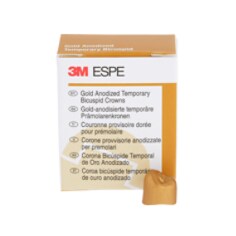 3M™ ESPE™ Gold Anodized Temporary Bicuspid Crown, 940545, first ...