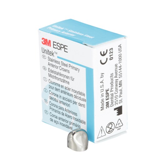 3M™ ESPE™ Unitek™ Stainless Steel Primary Anterior Crown, 907055, lower ...