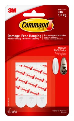 Command™ Medium Wire Hooks 17068-ANZ, 2 Hooks 4 Strips/Pack, 4 Packs ...