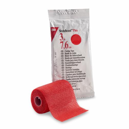3M™ Scotchcast™ Plus Casting Tape, 82003R, 3%22X4YD, RED, 10 Roll/Case ...