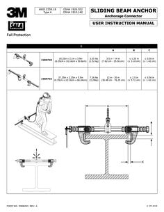 3M™ DBI-SALA® Sliding Beam Anchor 2104715, Large, 1 Each | 3M Hong Kong