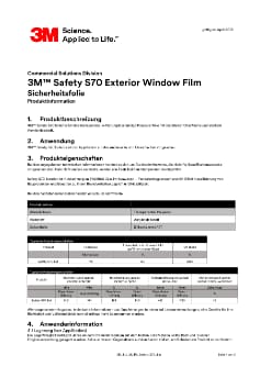3M™ Sicherheitsfolie, Safety Exterior Serie | 3M Schweiz