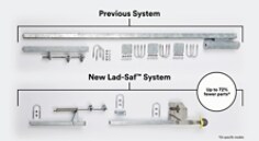 3M™ DBI-SALA® Lad-Saf™ Cable Vertical Safety System 6118090, Galvanized ...