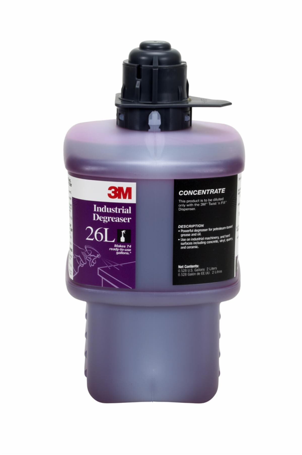 3M™ Industrial Degreaser Concentrate 26L, Gray Cap, 2 Liter, 6/case ...