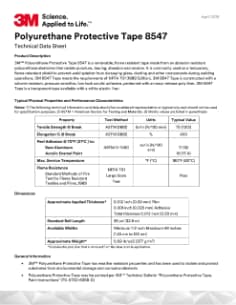 3M™ Polyurethane Protective Tape 8547 | 3M United States