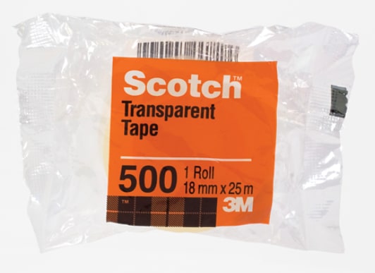 Scotch® Utility Tape 500, 18 mm x 25 m,192 Rolls/Carton | 3M Singapore