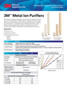 3M™ Metal Ion Purifier SCP Series Filter Cartridge | 3M India