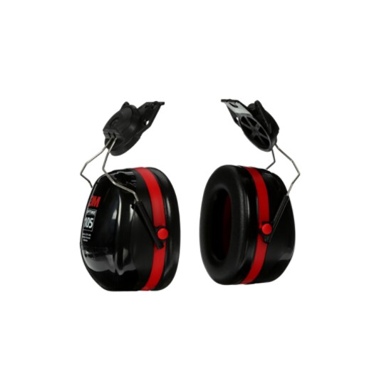 3M™ PELTOR™ Optime™ 105 Earmuffs H10P3E, Hard Hat Attached, 10 EA/Case ...