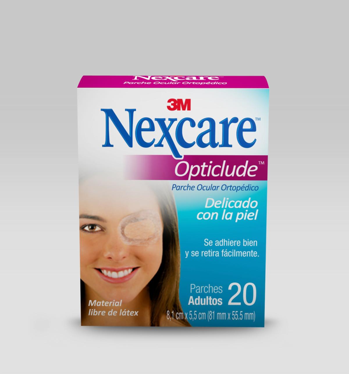 Parche Ocular Nexcare™ Opticlude™, Adulto, 81 mm x 55.5 mm, 20/Caja ...