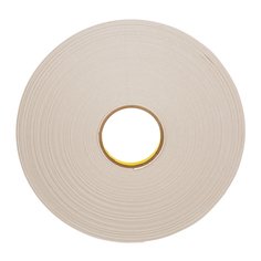 3M™ Double Coated Polyethylene Foam Tape, 4492, white, 0.5 in x 72.0 yd x 31.3 mil (1.3 cm x 65. ...