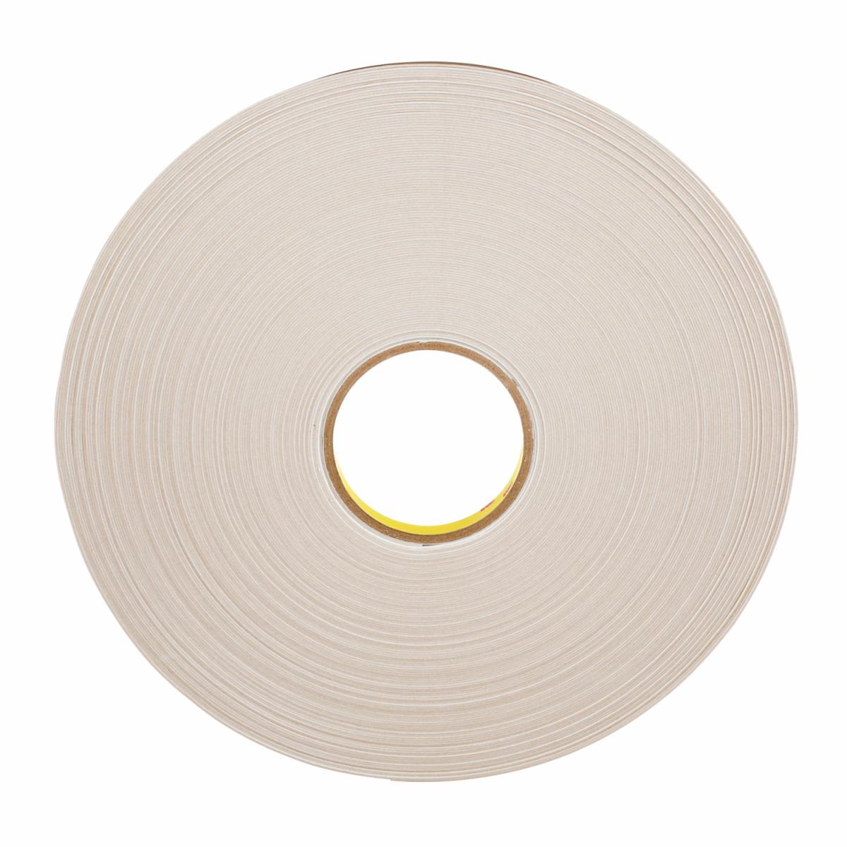 3M™ Double Coated Polyethylene Foam Tape, 4492, white, 0.5 in x 72.0 yd x 31.3 mil (1.3 cm x 65. ...