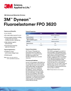 3M™ Dyneon™ Peroxide Cure Fluoroelastomer FPO 3620 | 3M United States