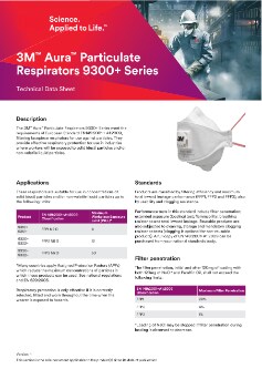 3M™ Aura™ -hiukkassuojaimien 9300+-sarja | 3M Suomi