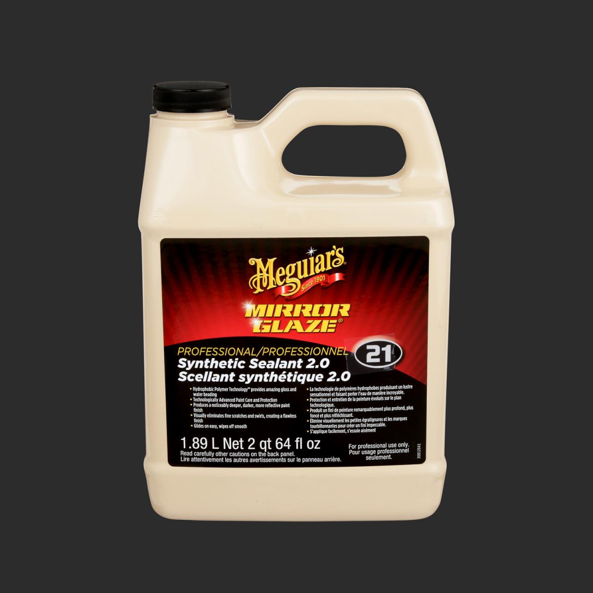 Meguiar’s® Mirror Glaze™ Synthetic Sealant 2.0, M2164C, 64 fl. oz. (1. ...