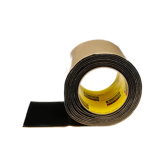 Scotch® Vinyl Mastic Roll, 2210, black, 90 mil (2.3 mm), 4 in x 10 ft ...