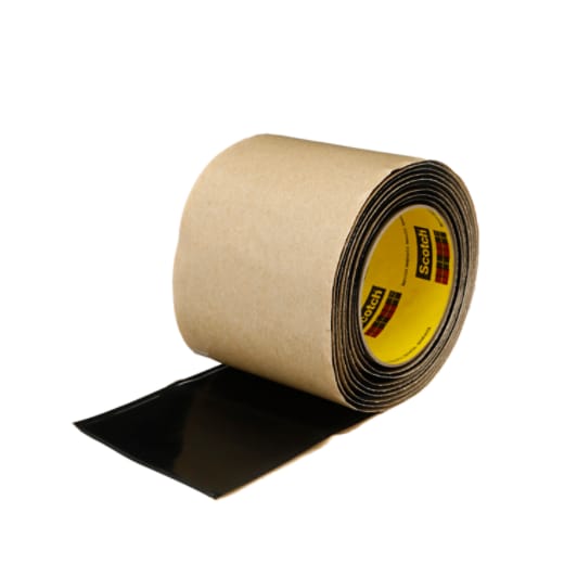 Scotch® Vinyl Mastic Roll, 2210, black, 90 mil (2.3 mm), 4 in x 10 ft ...