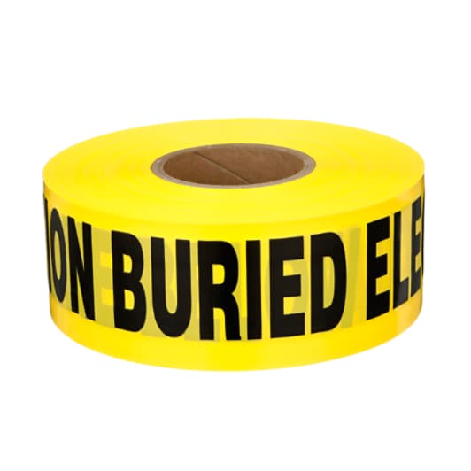 Scotch® Buried Barricade Tape, 364, red, %22Caution Buried Electric ...