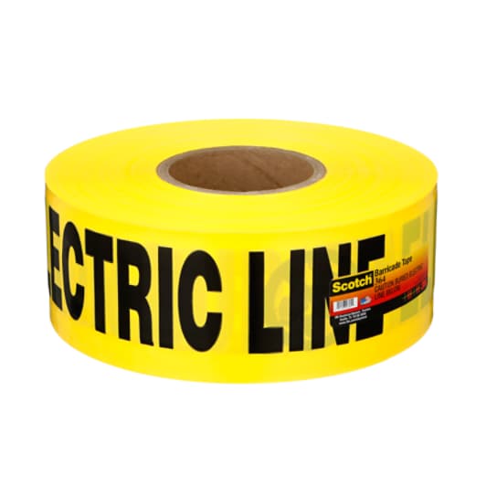 Scotch® Buried Barricade Tape, 364, red, %22Caution Buried Electric ...