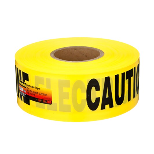 Scotch® Buried Barricade Tape, 364, red, %22Caution Buried Electric ...