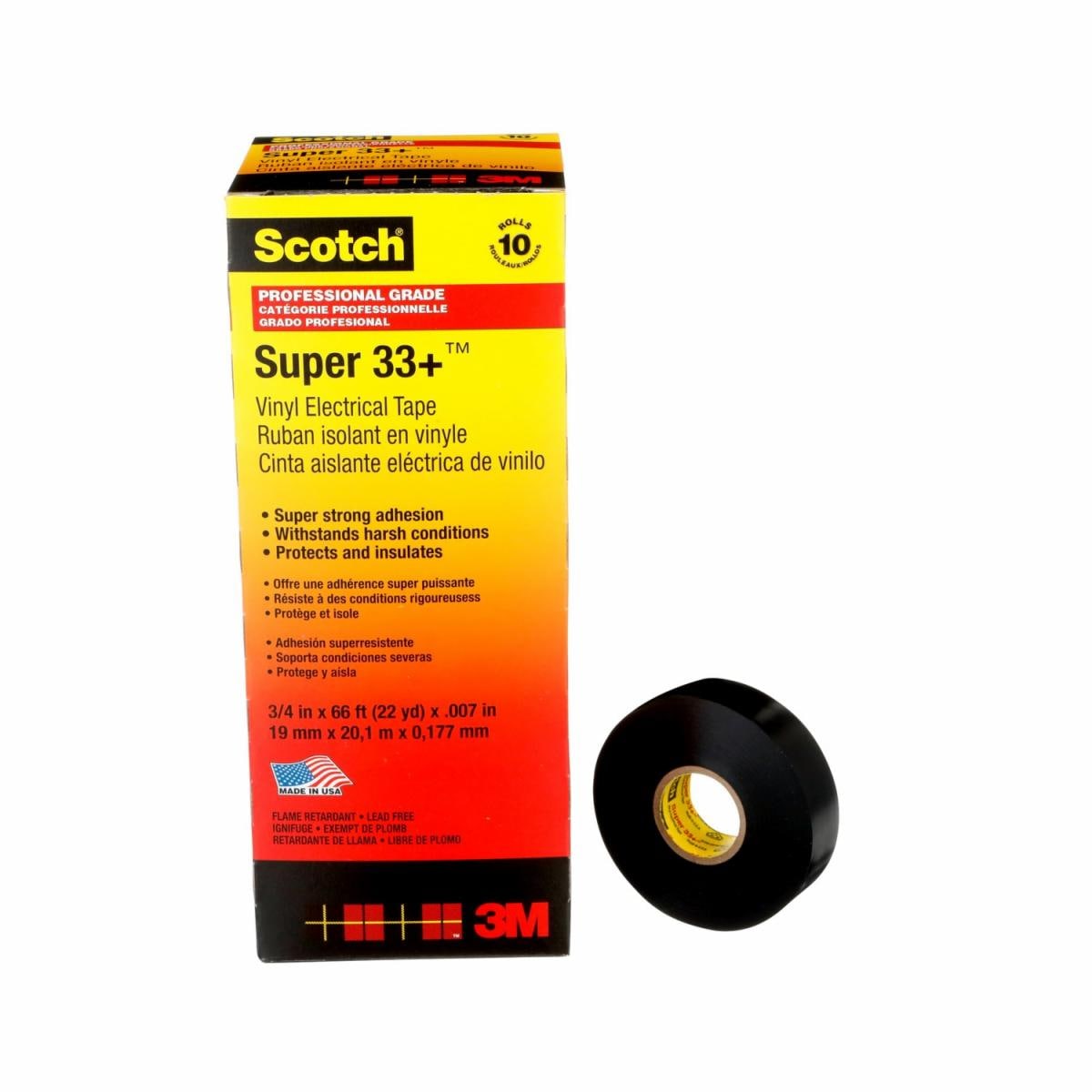 Scotch® Vinyl Electrical Tape Super 33+ | 3M Canada