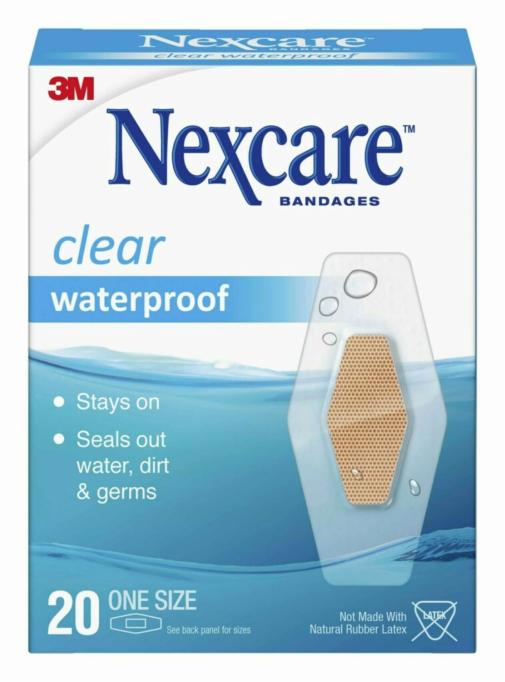 Nexcare™ Clear Waterproof Bandages 586-20PB, One Size 20 ct | 3M South ...