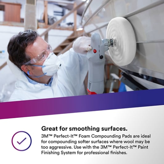 3M™ Perfect-it™ Foam Compounding Pad, 05706, 8 in, 6 per case | 3M ...