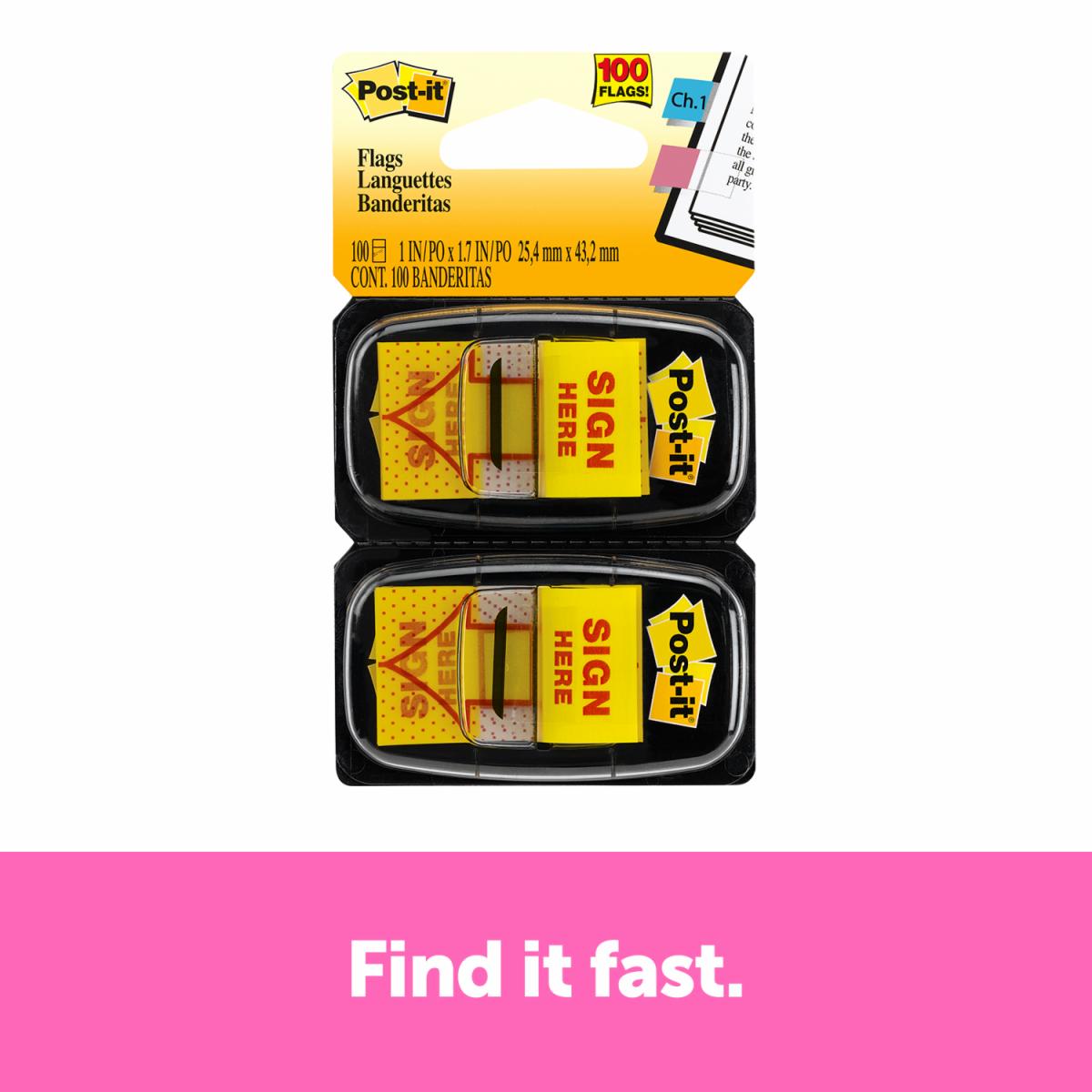 Post-it® Flags 680-SH2, 1 in. x 1.7 in. | 3M Singapore