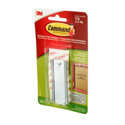 Command™ Sawtooth Picture Hanger 17047-EF, Grey, 1 Hanger/2 Large ...