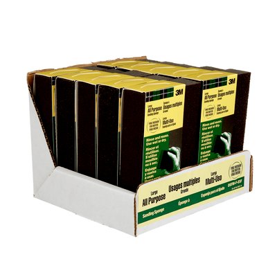 3M™ All Purpose Sanding Sponge DSFM-F-ESF-10, Large, Fine/Medium, 2 7/8 ...