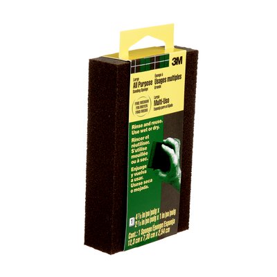 3M™ All Purpose Sanding Sponge DSFM-F-ESF-10, Large, Fine/Medium, 2 7/8 ...