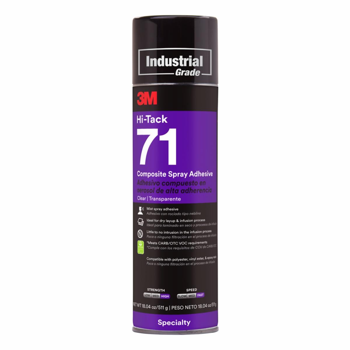 Adhesivo en aerosol para materiales compuestos 3M™ Hi-Tack 71 ...