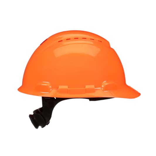 3M™ SecureFit™ Hard Hat H-707SFV-UV, Hi-Vis Orange, Vented, 4-Point ...