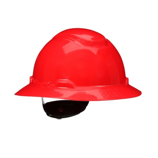 3M™ SecureFit™ Full Brim Hard Hat H-805SFR-UV, Red, 4-Point Pressure ...