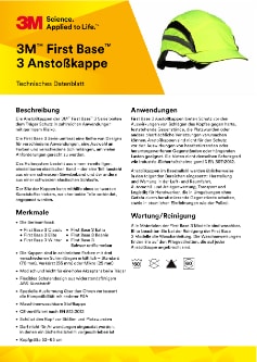 3M™ First Base™ 3 Anstoßkappen | 3M Schweiz