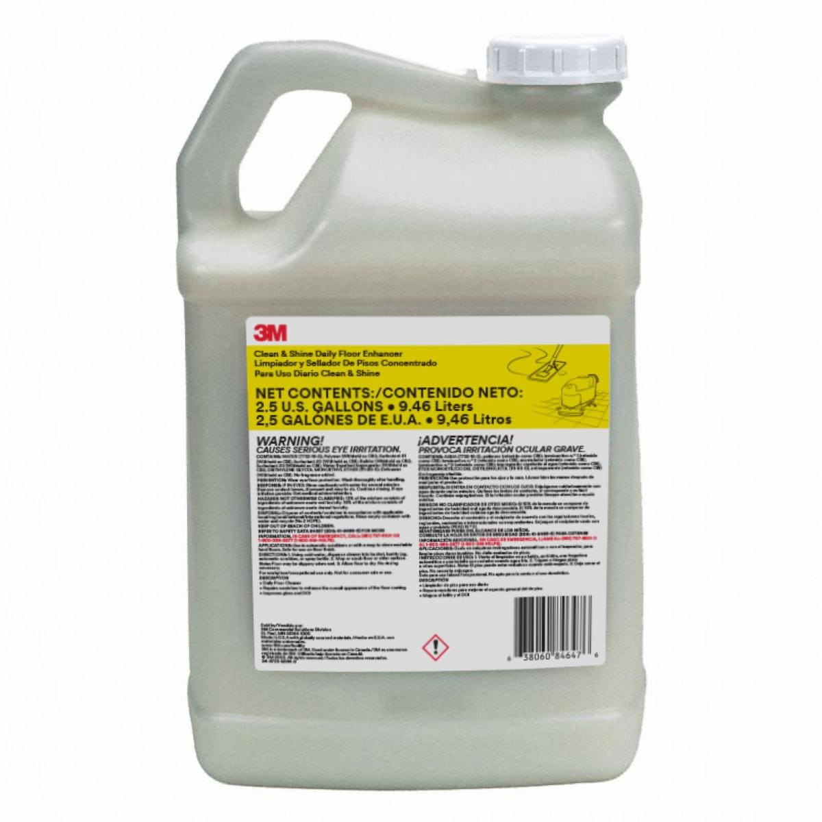 3M™ Clean & Shine Daily Floor Enhancer, Bulk, 2.5 gal, 2 ea/Case | 3M India