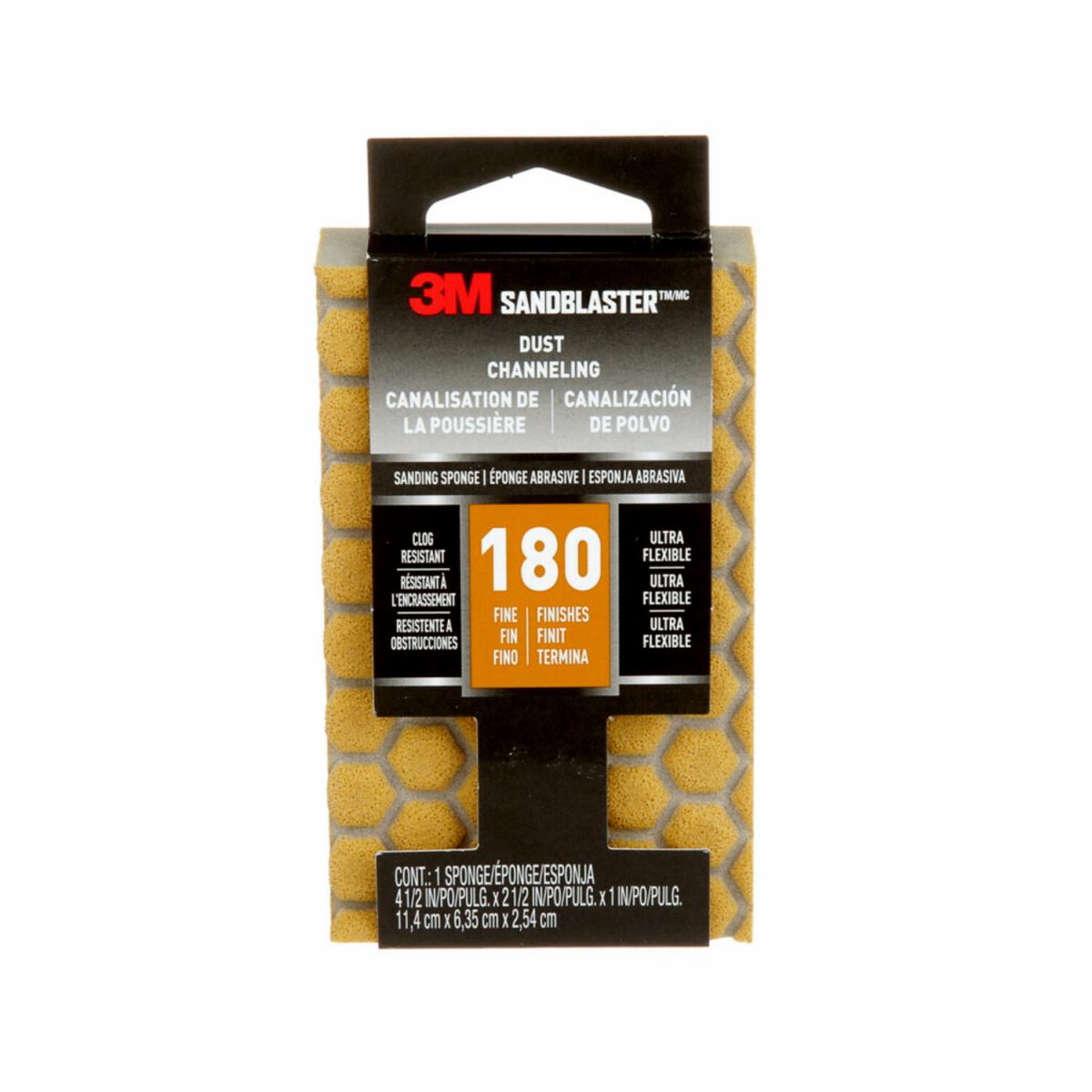 3M™ SandBlaster™ Ultra Flexible Sanding Sponge 20907-180-UFS, Dust ...