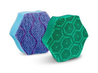 Scotch-Brite® Advanced Scrub Dots Antibacterial Heavy Duty Scrubbers ...