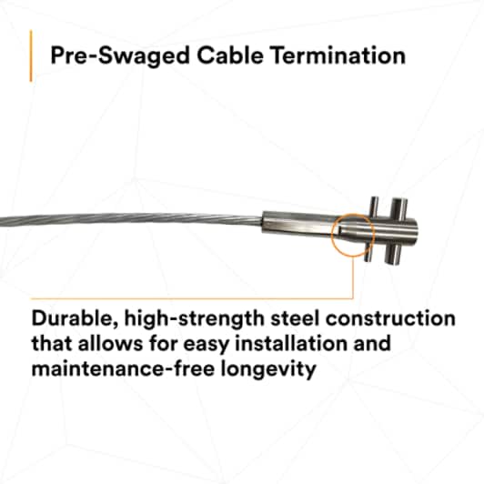 3M™ DBI-SALA® Lad-Saf™ Cable Vertical Safety System 6118020, Galvanized ...